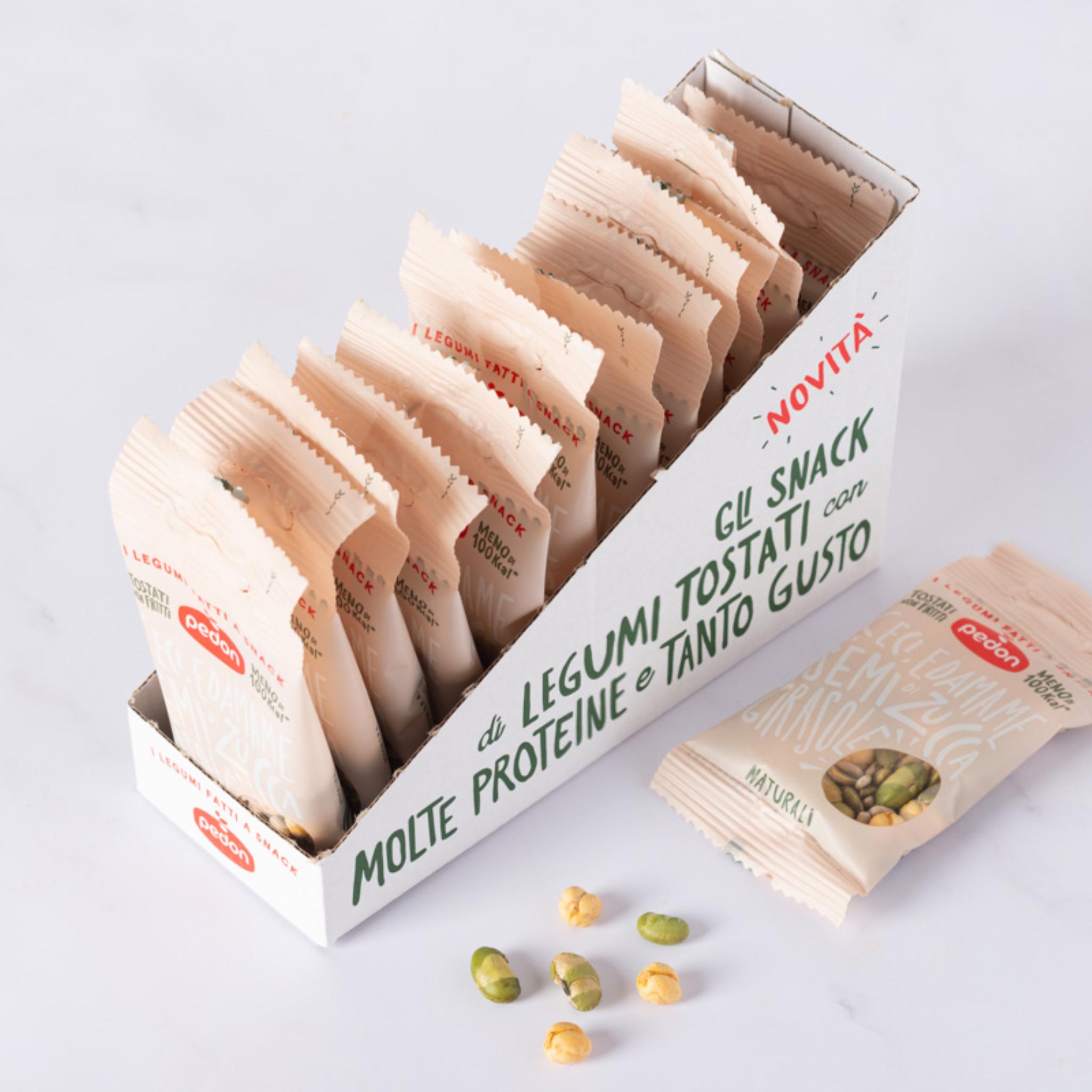 Acquistare 12 Ceci, edamame, semi di zucca e girasole snack online